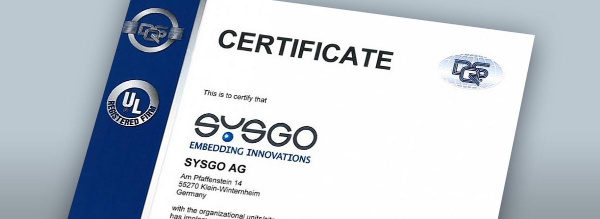 SYSGO is certified according to ISO/IEC 27001 | SYSGO